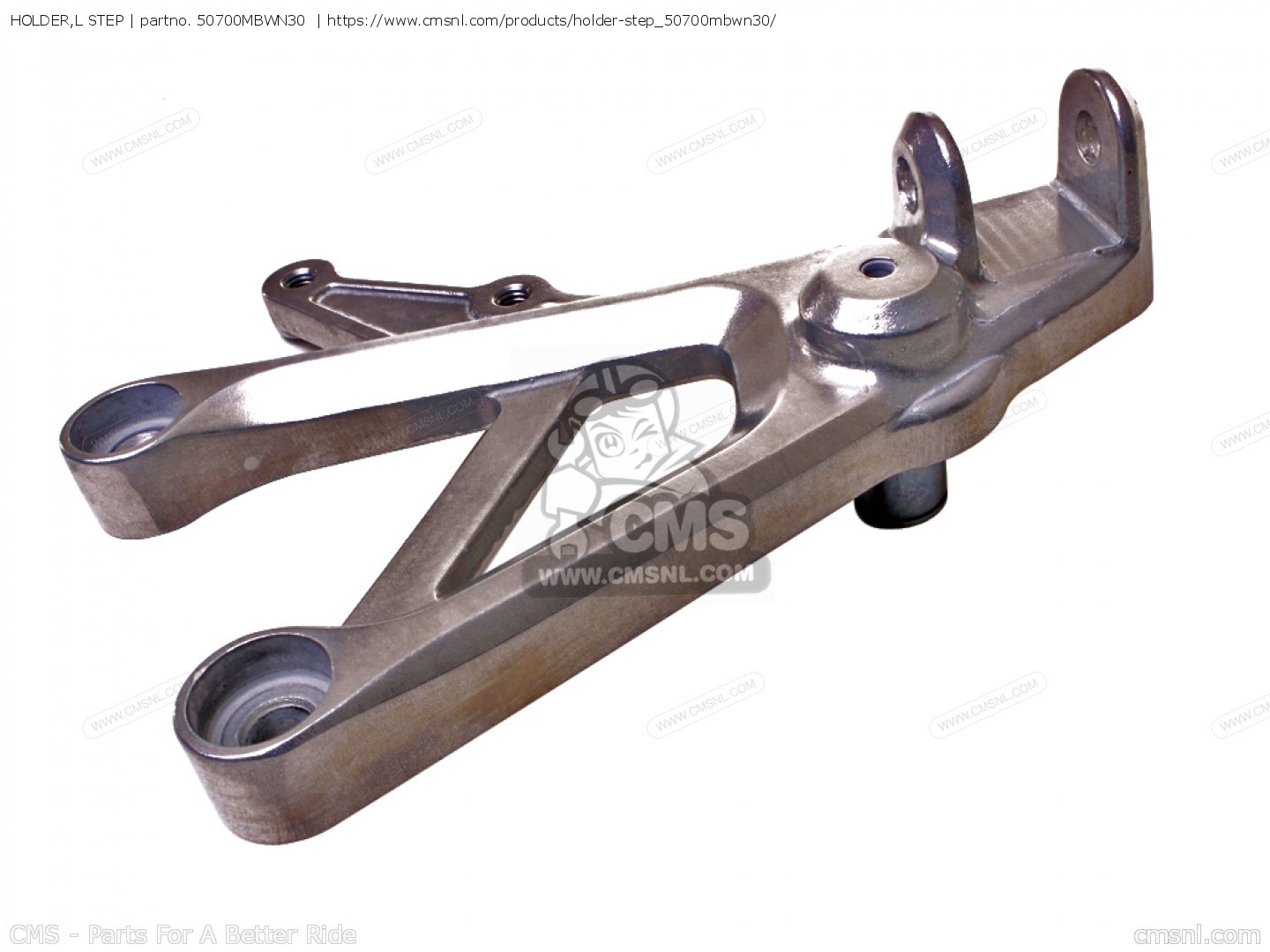 50700MBWN30: HOLDER,L STEP Honda - buy the 50700-MBW-N30 at CMSNL