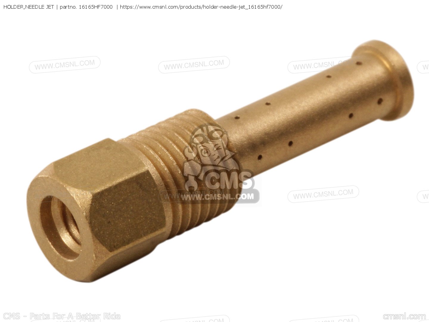 16165HF7000: HOLDER,NEEDLE JET Honda - buy the 16165-HF7-000 at CMSNL