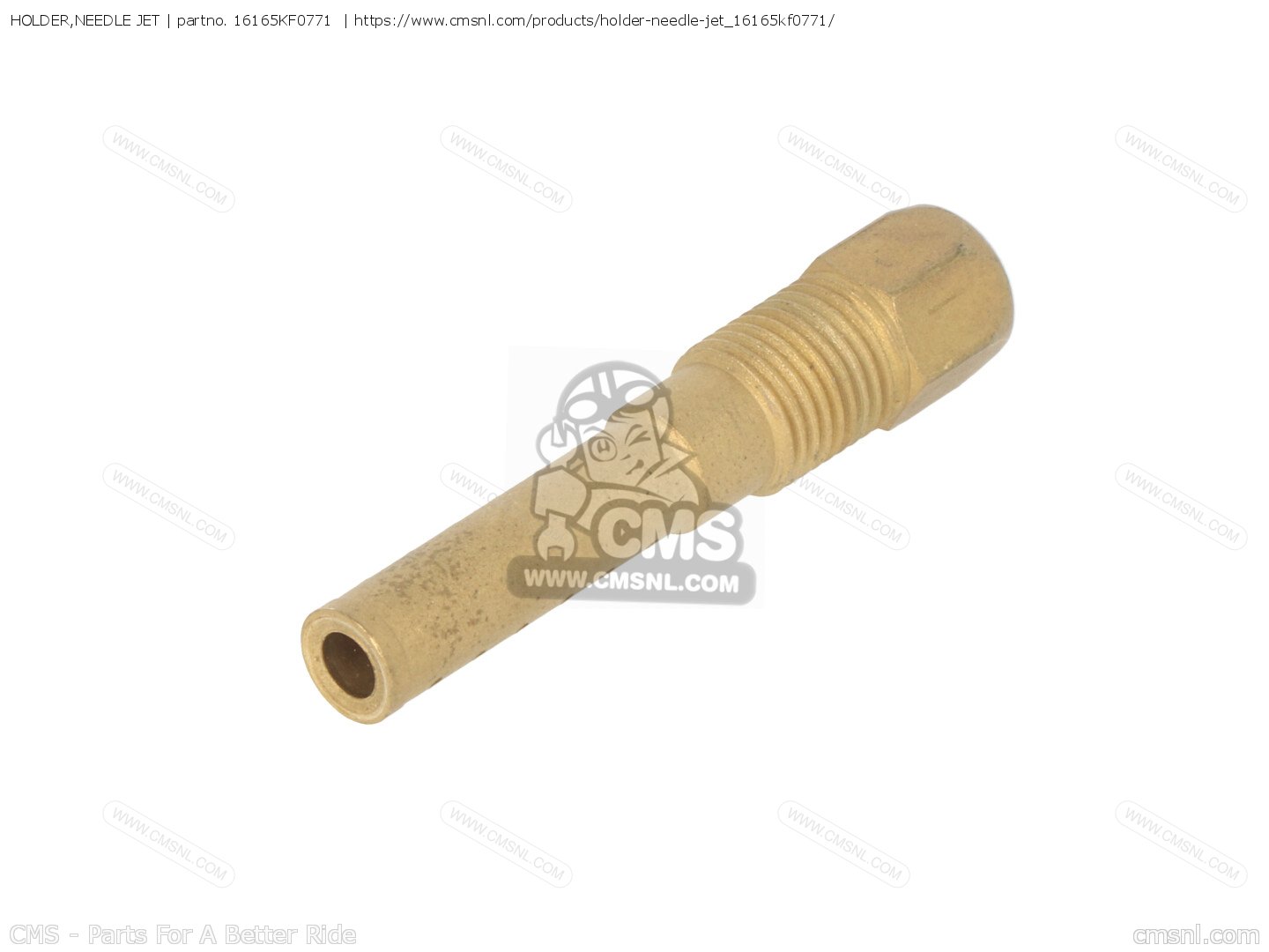 16165KF0771: HOLDER,NEEDLE JET Honda - buy the 16165-KF0-771 at CMSNL