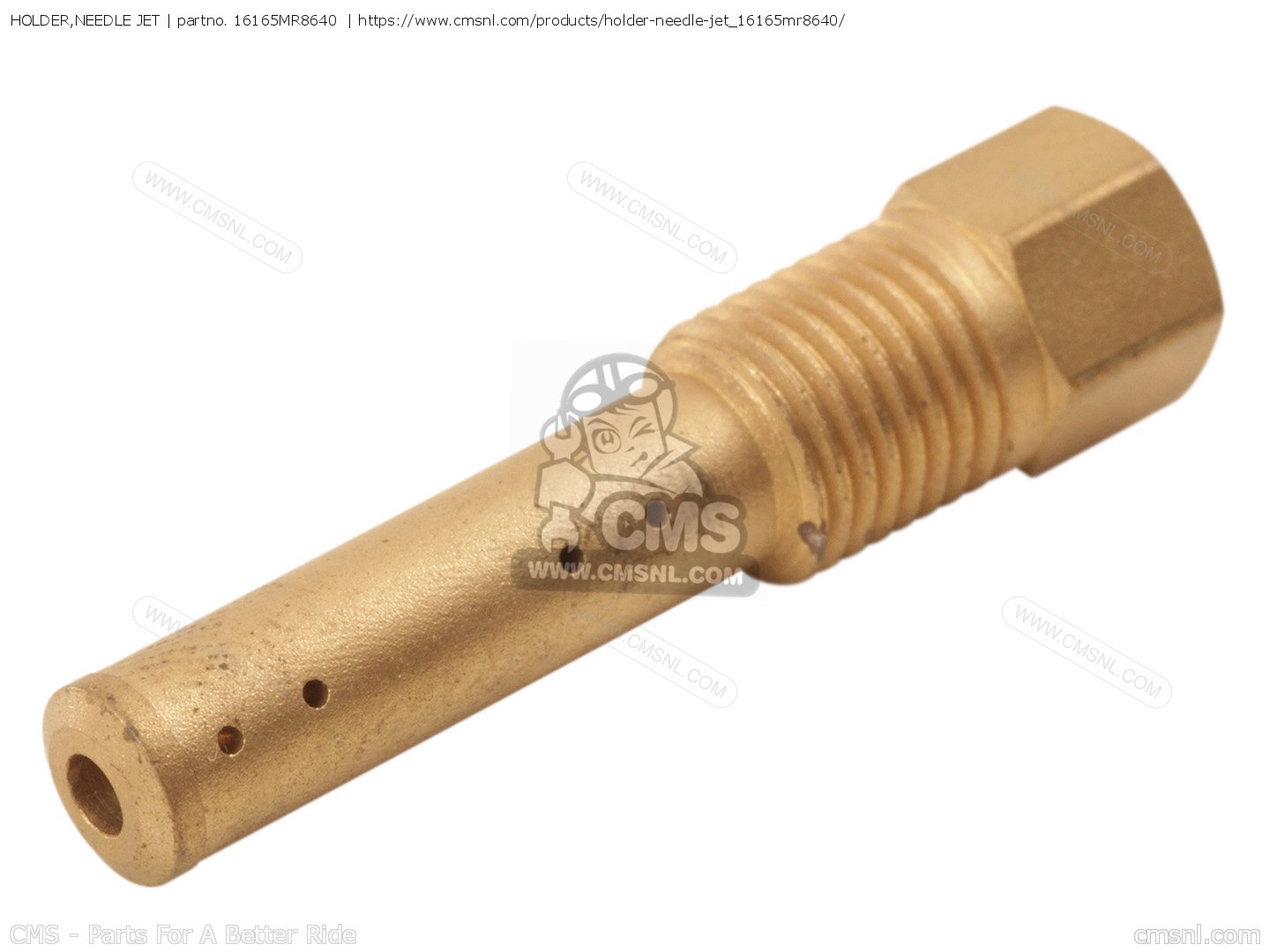 16165MR8640: HOLDER,NEEDLE JET Honda - buy the 16165-MR8-640 at CMSNL