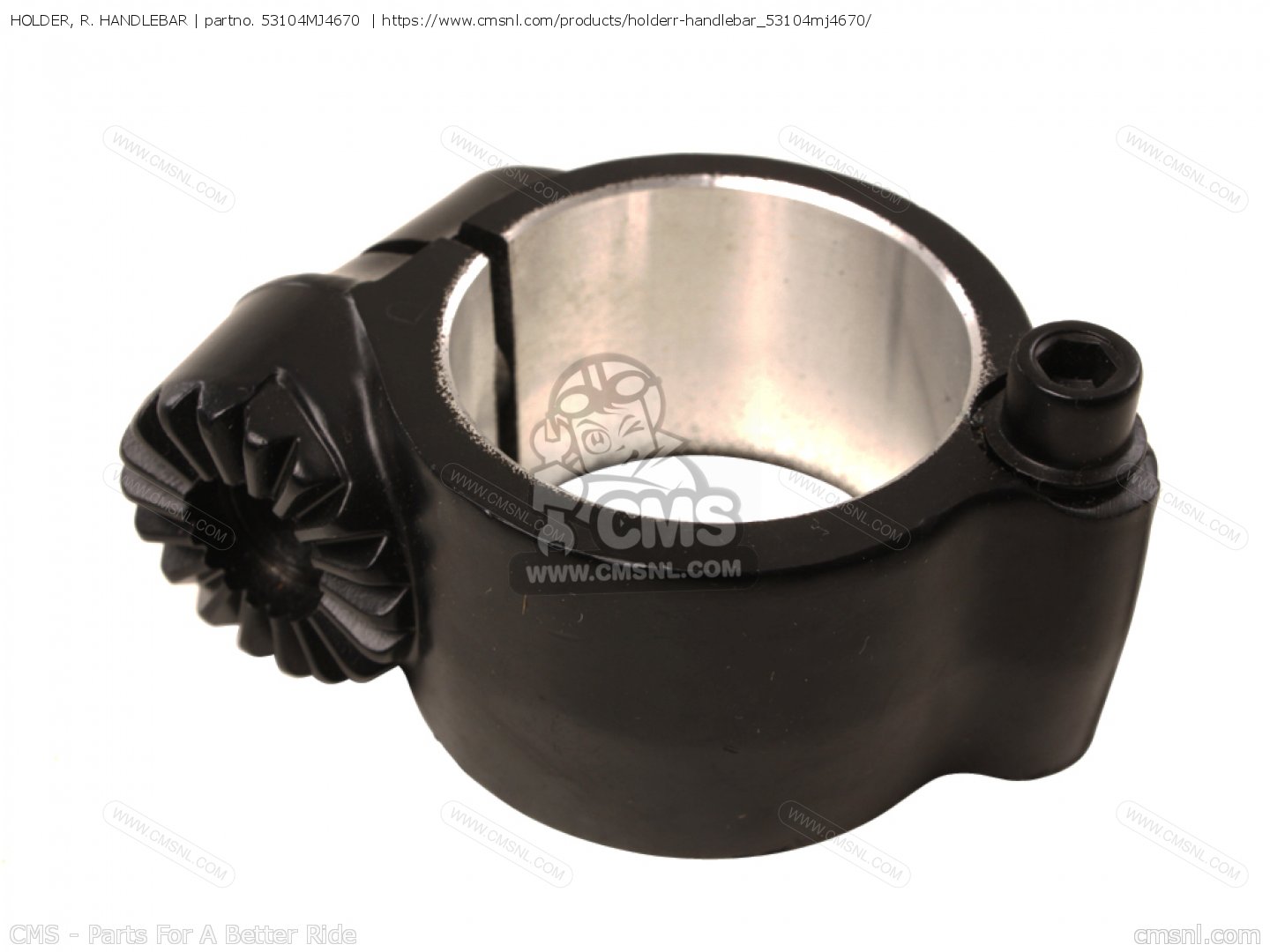 53104MJ4670: Holder, R. Handlebar Honda - buy the 53104-MJ4-670 at CMSNL