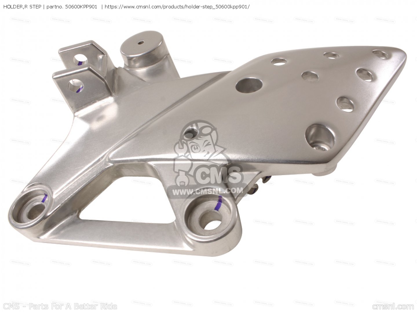 50600KPP901: HOLDER,R STEP Honda - buy the 50600-KPP-901 at CMSNL