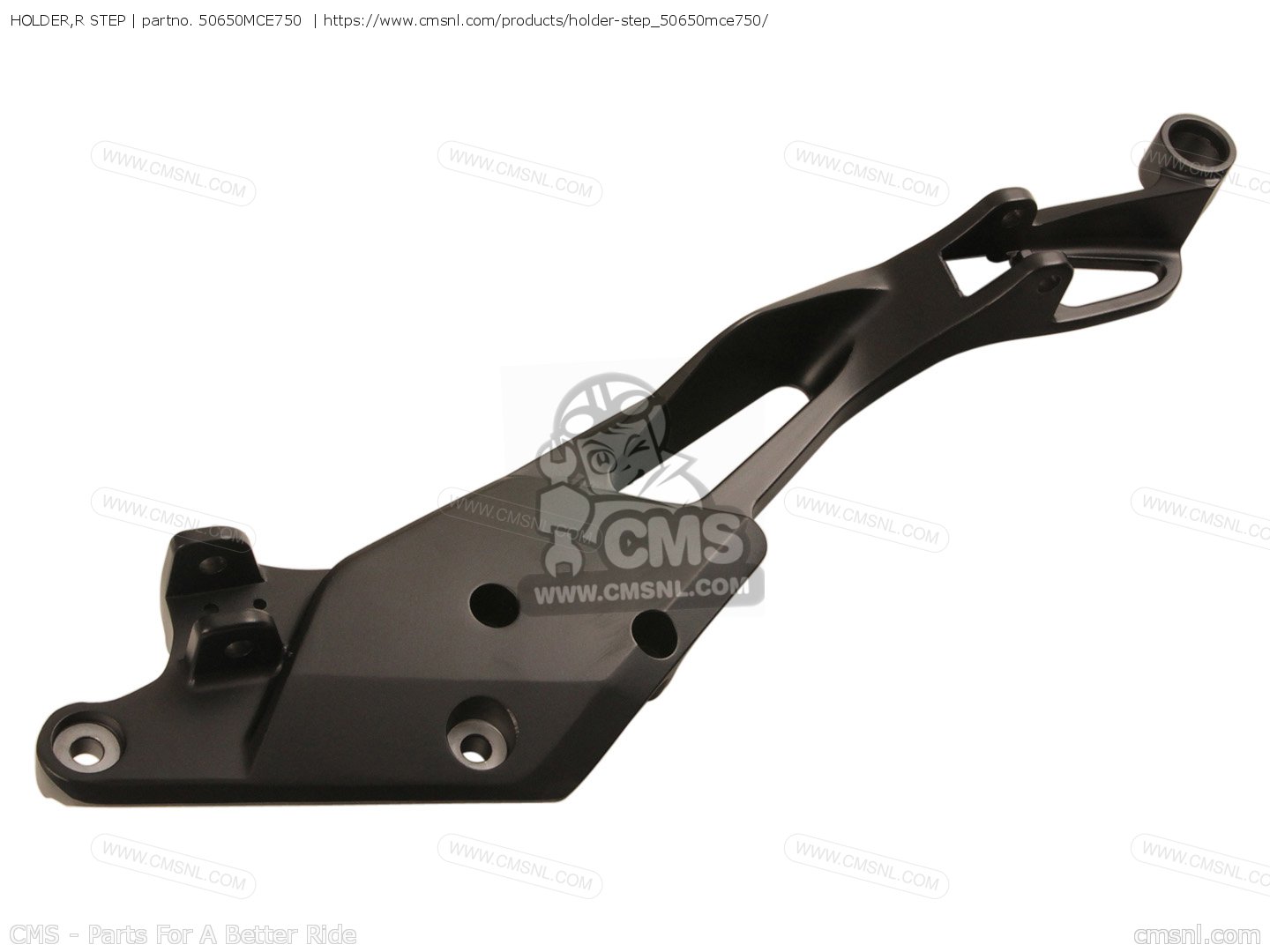 50650MCE750: HOLDER,R STEP Honda - buy the 50650-MCE-750 at CMSNL