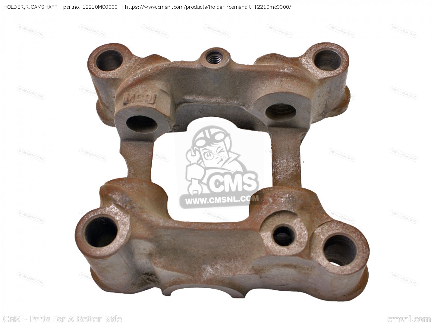 12210MC0000: HOLDER,R.CAMSHAFT Honda - buy the 12210-MC0-000 at CMSNL