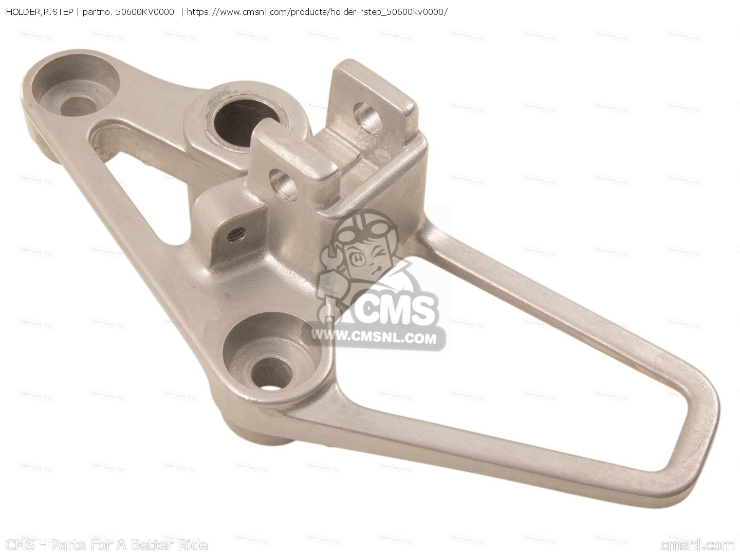 50600KV0000: HOLDER,R.STEP Honda - buy the 50600-KV0-000 at CMSNL