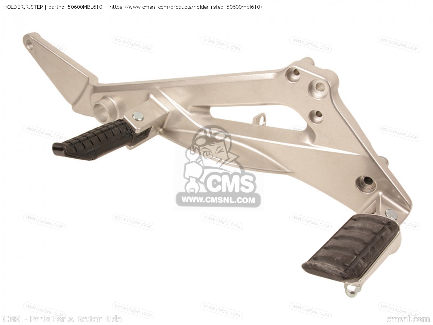 50600MBL610: HOLDER,R.STEP Honda - buy the 50600-MBL-610 at CMSNL