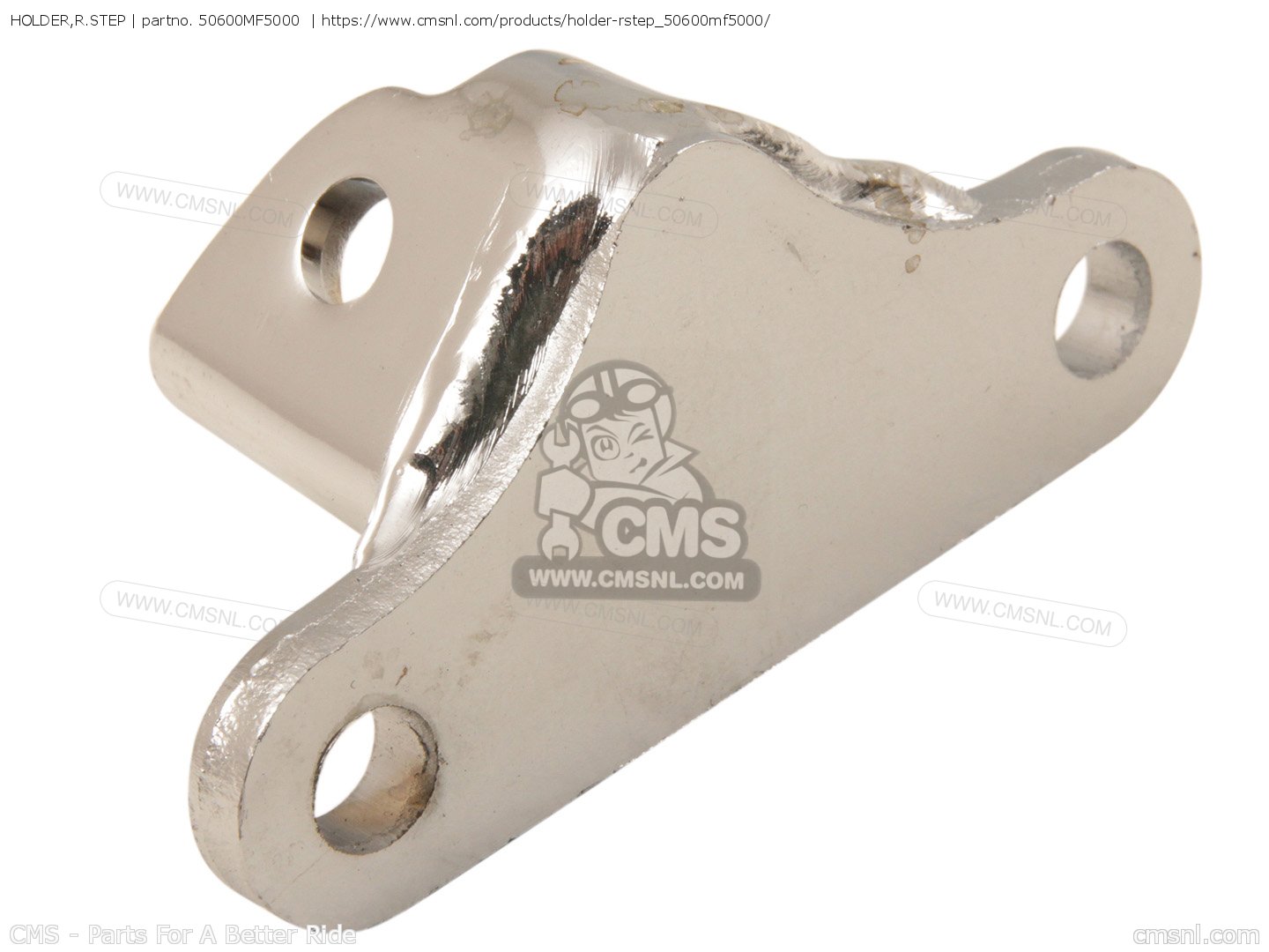 50600MF5000: HOLDER,R.STEP Honda - buy the 50600-MF5-000 at CMSNL