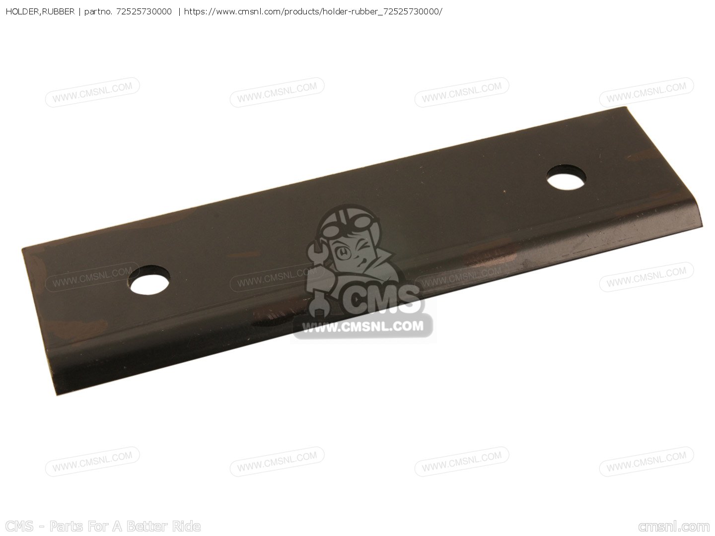 72525730000: HOLDER,RUBBER Honda - buy the 72525-730-000 at CMSNL