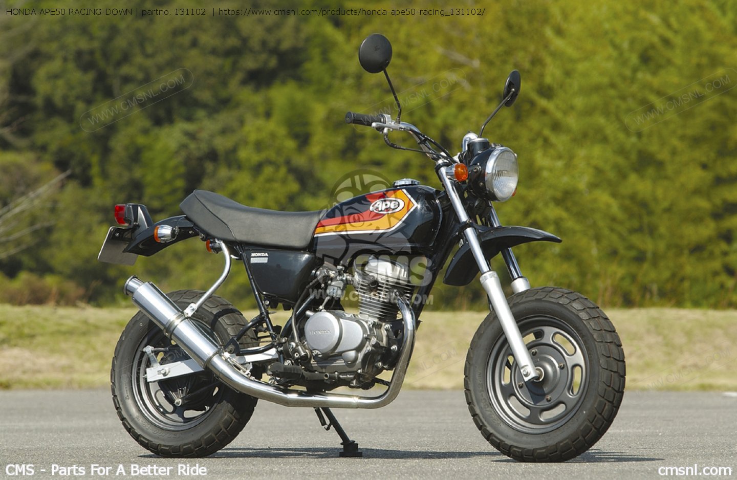 HONDA APE50 RACING-DOWN for APE 50 EXHAUST - order at CMSNL