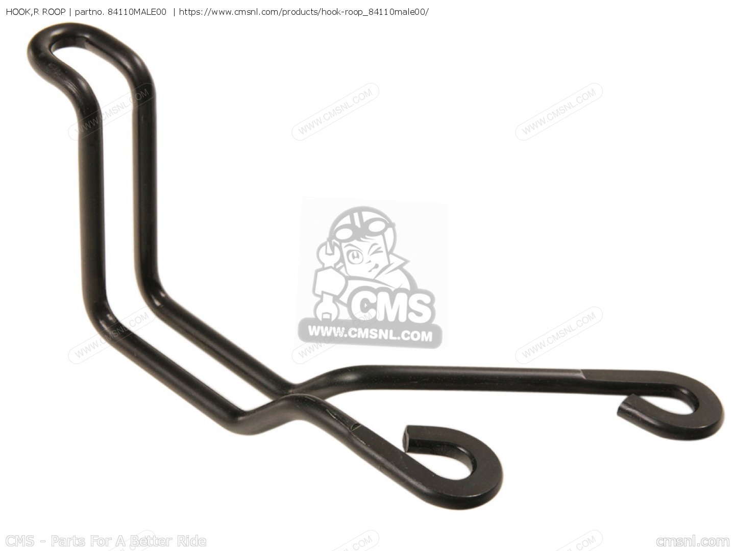 84110MALE00: HOOK,R ROOP Honda - buy the 84110-MAL-E00 at CMSNL