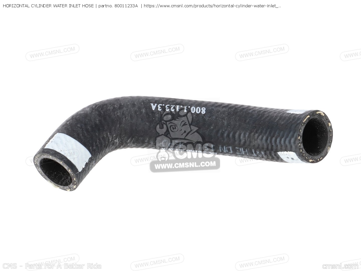 80011233A: HORIZONTAL CYLINDER WATER INLET HOSE Ducati - buy the ...