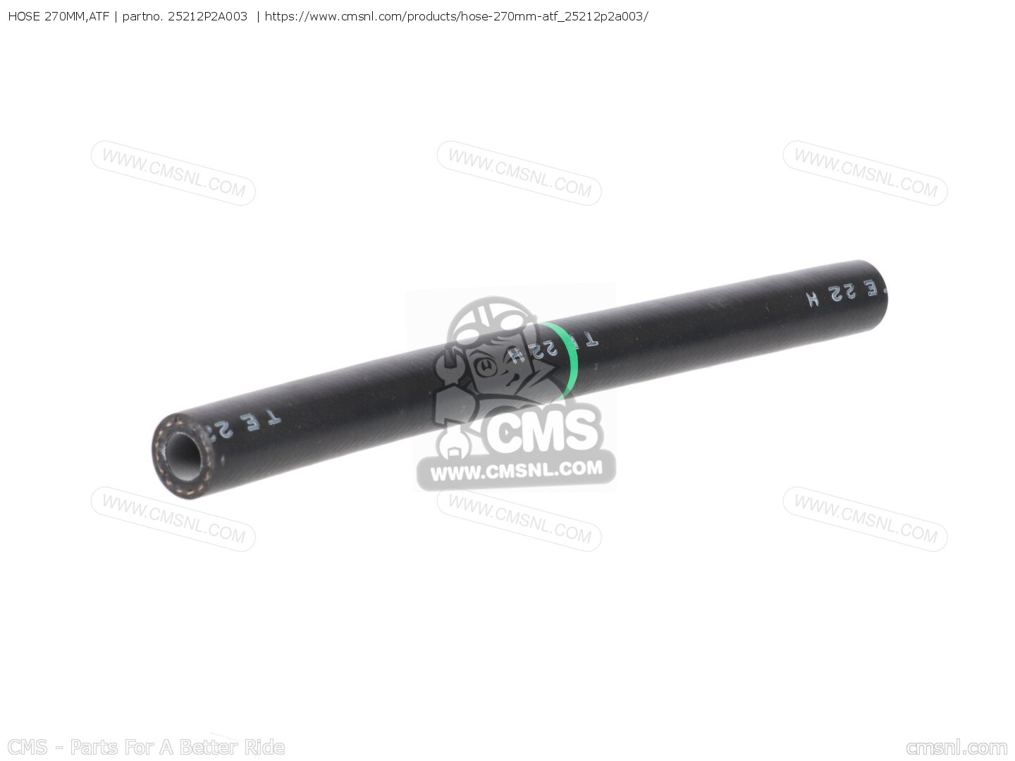 25212P2A003: HOSE 270MM,ATF Honda - buy the 25212-P2A-003 at CMSNL
