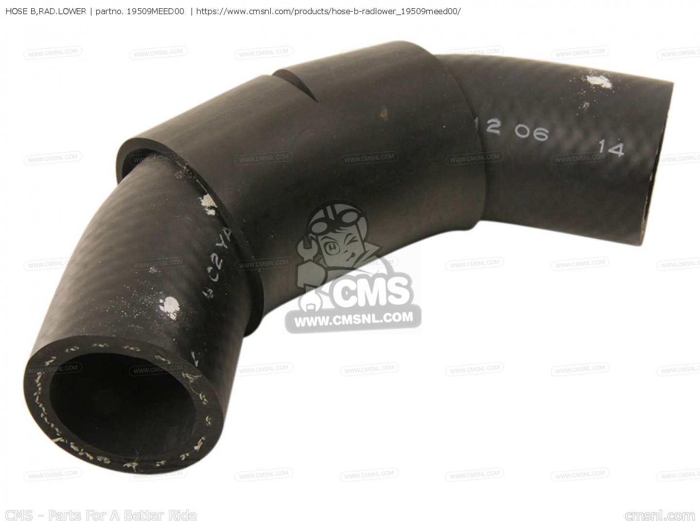 19509MEED00: HOSE B,RAD.LOWER Honda - buy the 19509-MEE-D00 at CMSNL