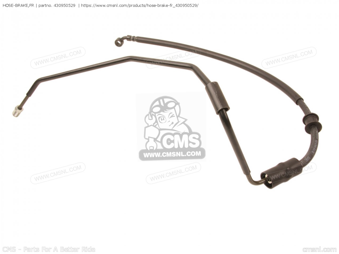 430950529: Hose-brake,fr Kawasaki - buy the 43095-0529 at CMSNL
