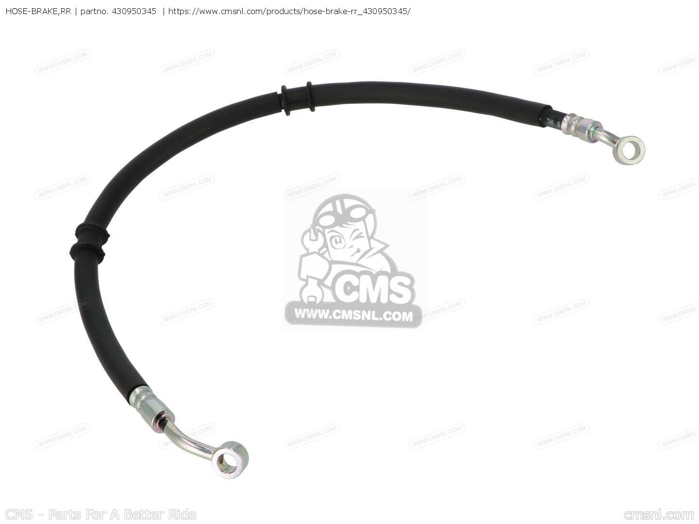 430950345: Hose-brake,rr Kawasaki - buy the 43095-0345 at CMSNL