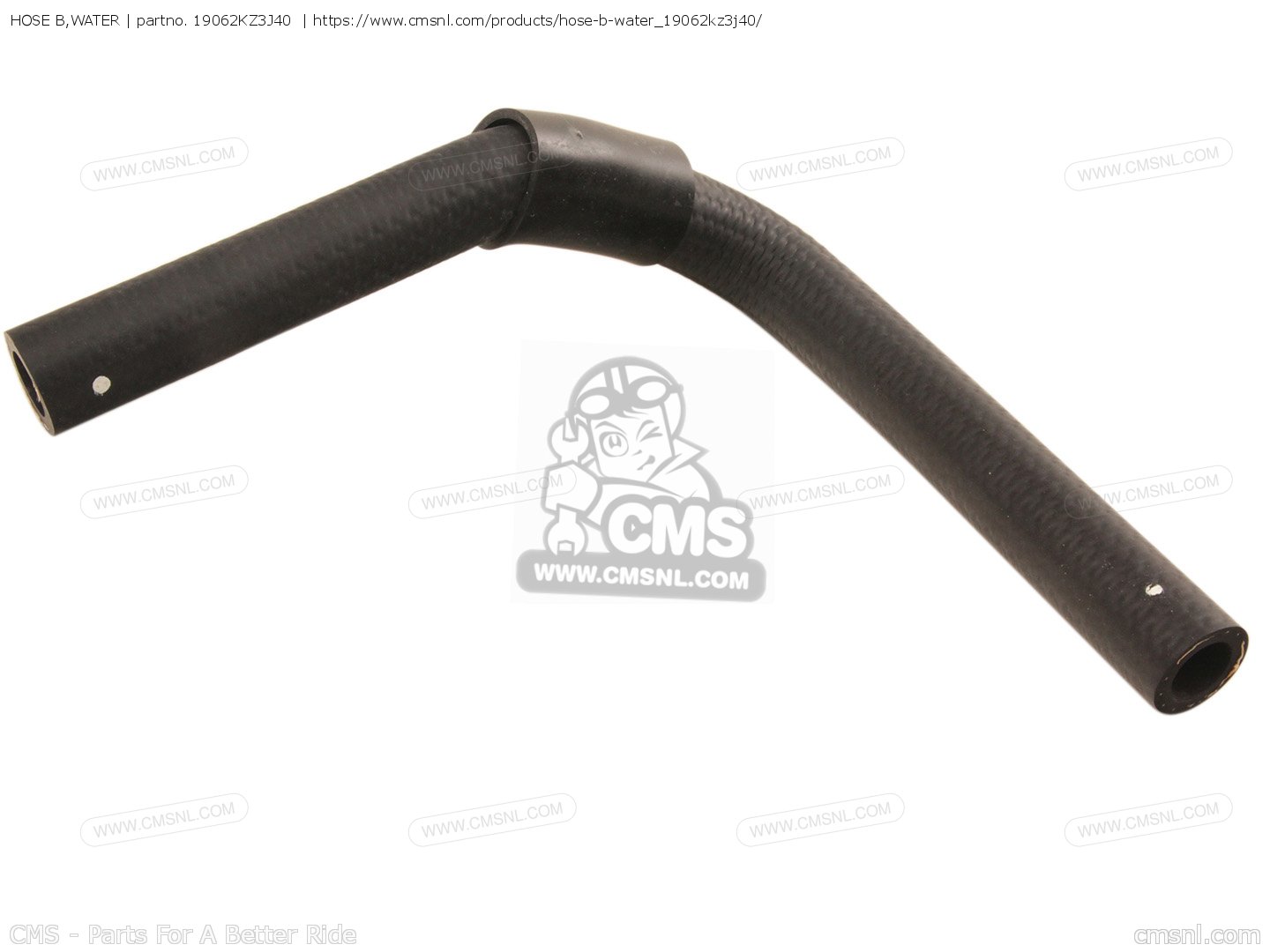 19062KZ3J40: HOSE B,WATER Honda - buy the 19062-KZ3-J40 at CMSNL