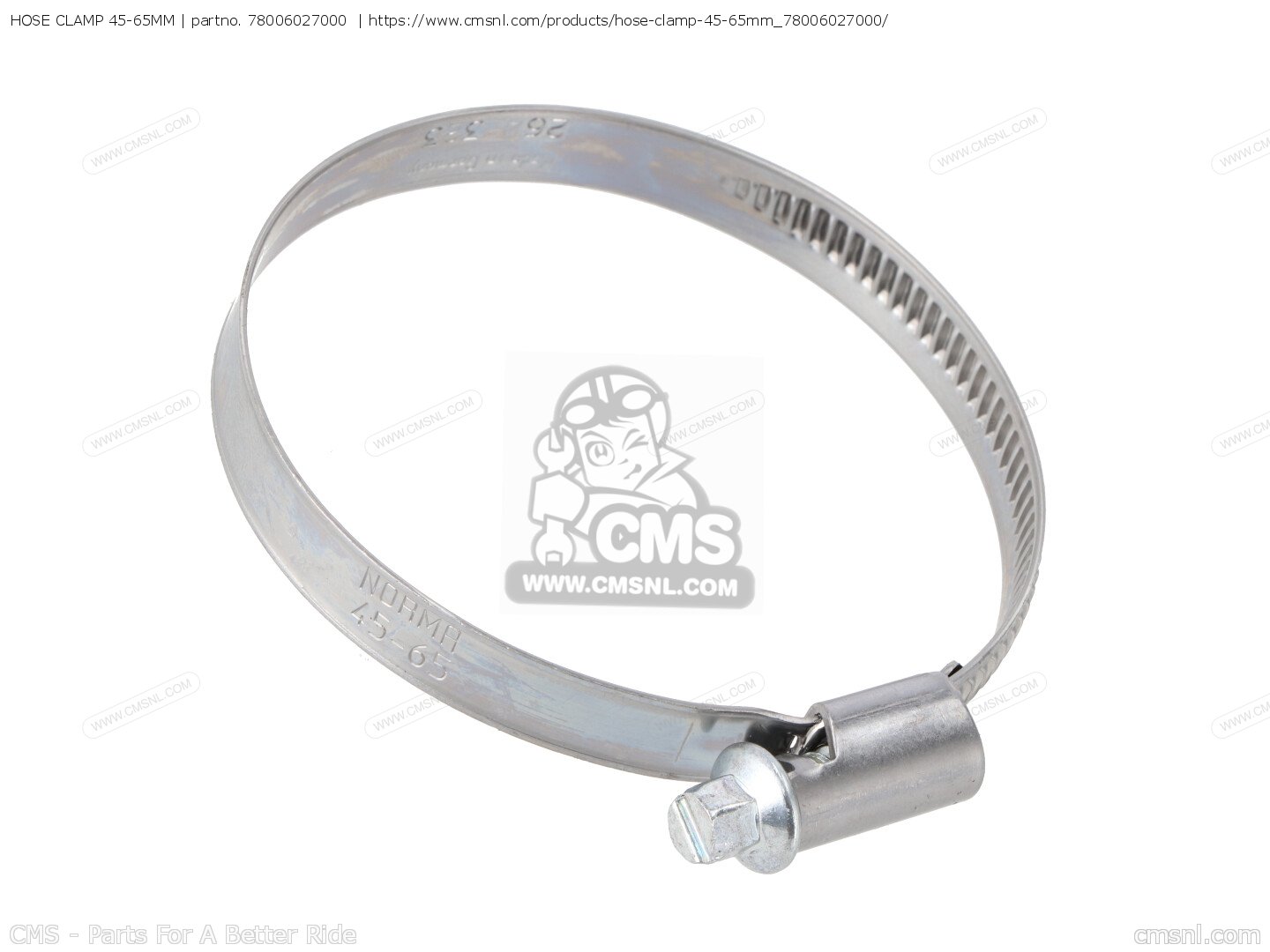 78006027000: HOSE CLAMP 45-65MM KTM - buy the 78006027000 at CMSNL