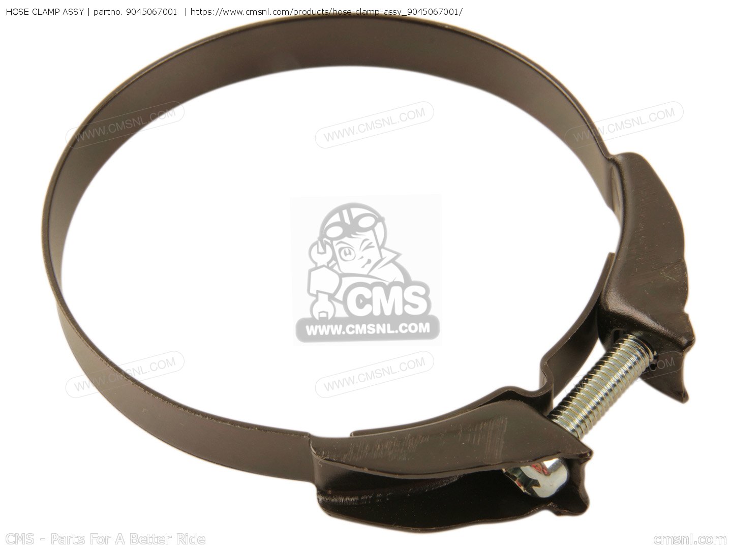 9045067001: HOSE CLAMP ASSY Yamaha - buy the 90450-67001-00 at CMSNL