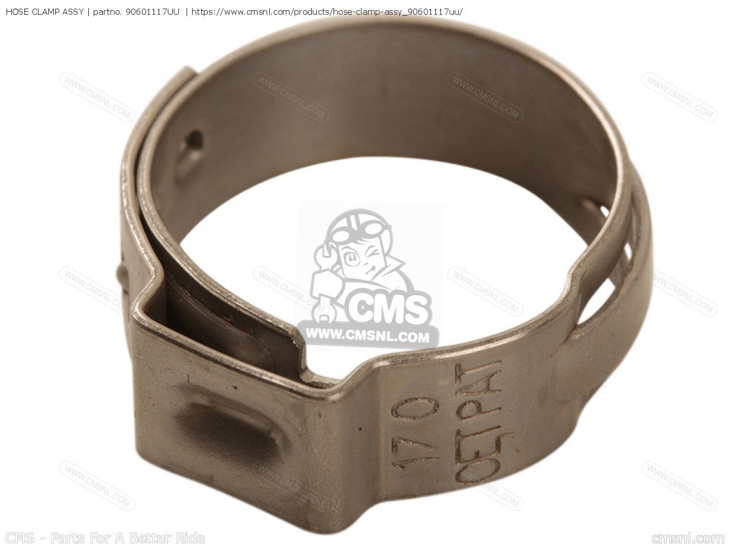 90601117UU: HOSE CLAMP ASSY Yamaha - buy the 90601-117UU-00 at CMSNL