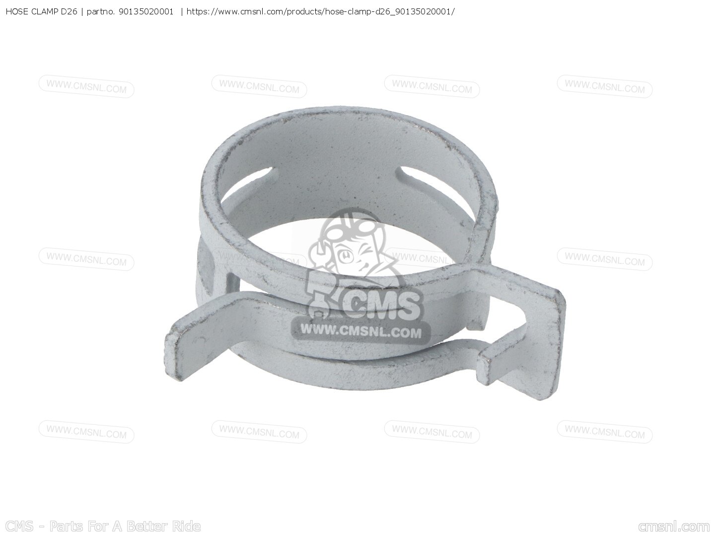90135020001: HOSE CLAMP D26 KTM - buy the 90135020001 at CMSNL