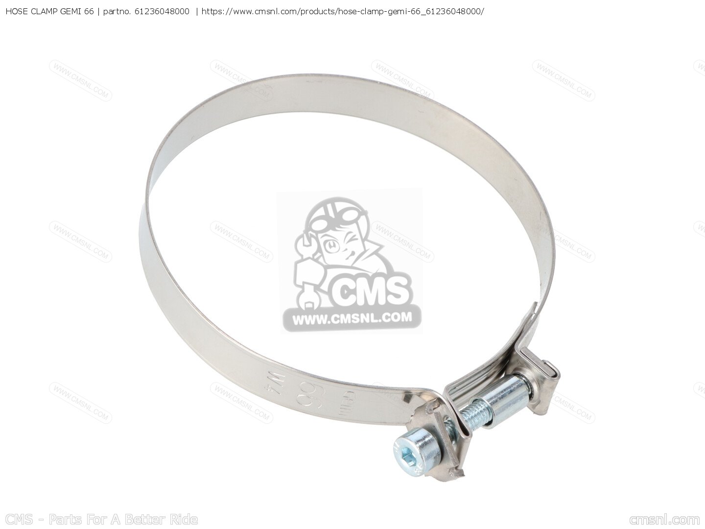 HOSE CLAMP GEMI 66 for 790 Adventure R ASEAN 2020 - order at CMSNL