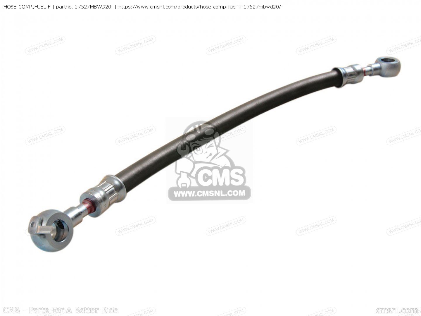 17527MBWD20: Hose Comp.,fuel F Honda - buy the 17527-MBW-D20 at CMSNL