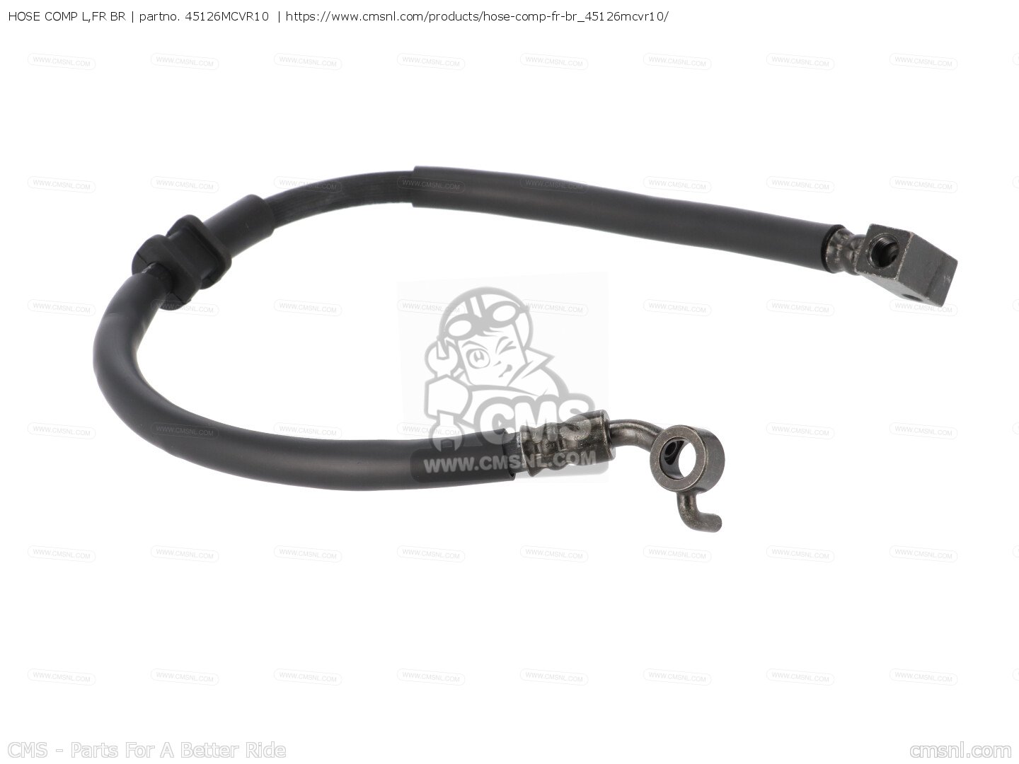 45126MCVR10: Hose Comp L,fr Br Honda - buy the 45126-MCV-R10 at CMSNL