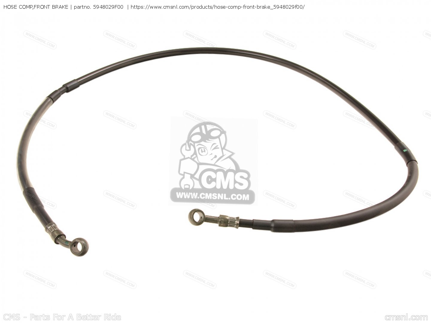 5948029F00: HOSE COMP,FRONT BRAKE Suzuki - buy the 59480-29F00 at CMSNL