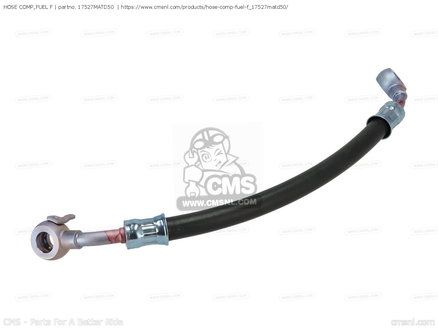 17527MATD50: HOSE COMP.,FUEL F Honda - buy the 17527-MAT-D50 at CMSNL