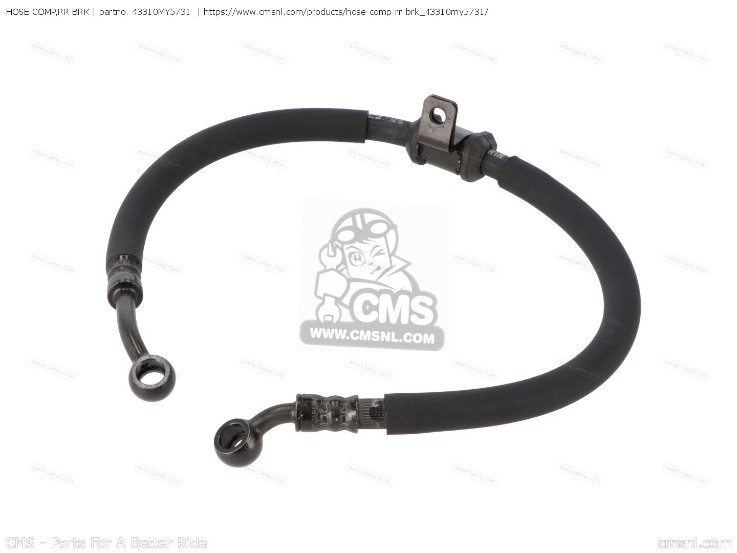 43310MY5731: HOSE COMP,RR BRK Honda - buy the 43310-MY5-731 at CMSNL