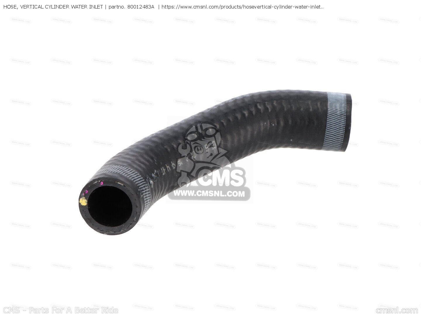 80012483A: HOSE, VERTICAL CYLINDER WATER INLET Ducati - buy the ...
