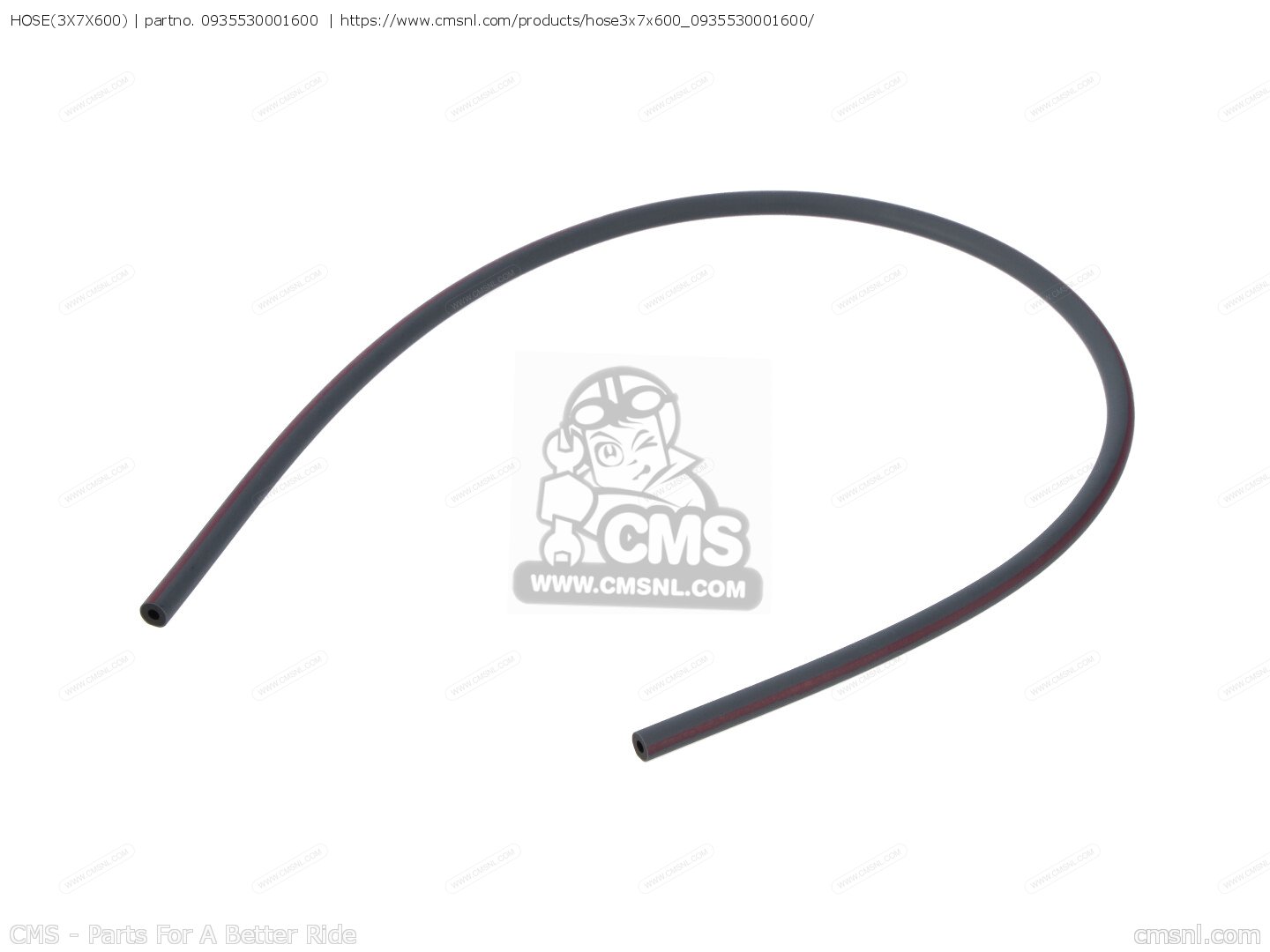 0935530001600: HOSE(3X7X600) Suzuki - buy the 09355-30001-600 at CMSNL