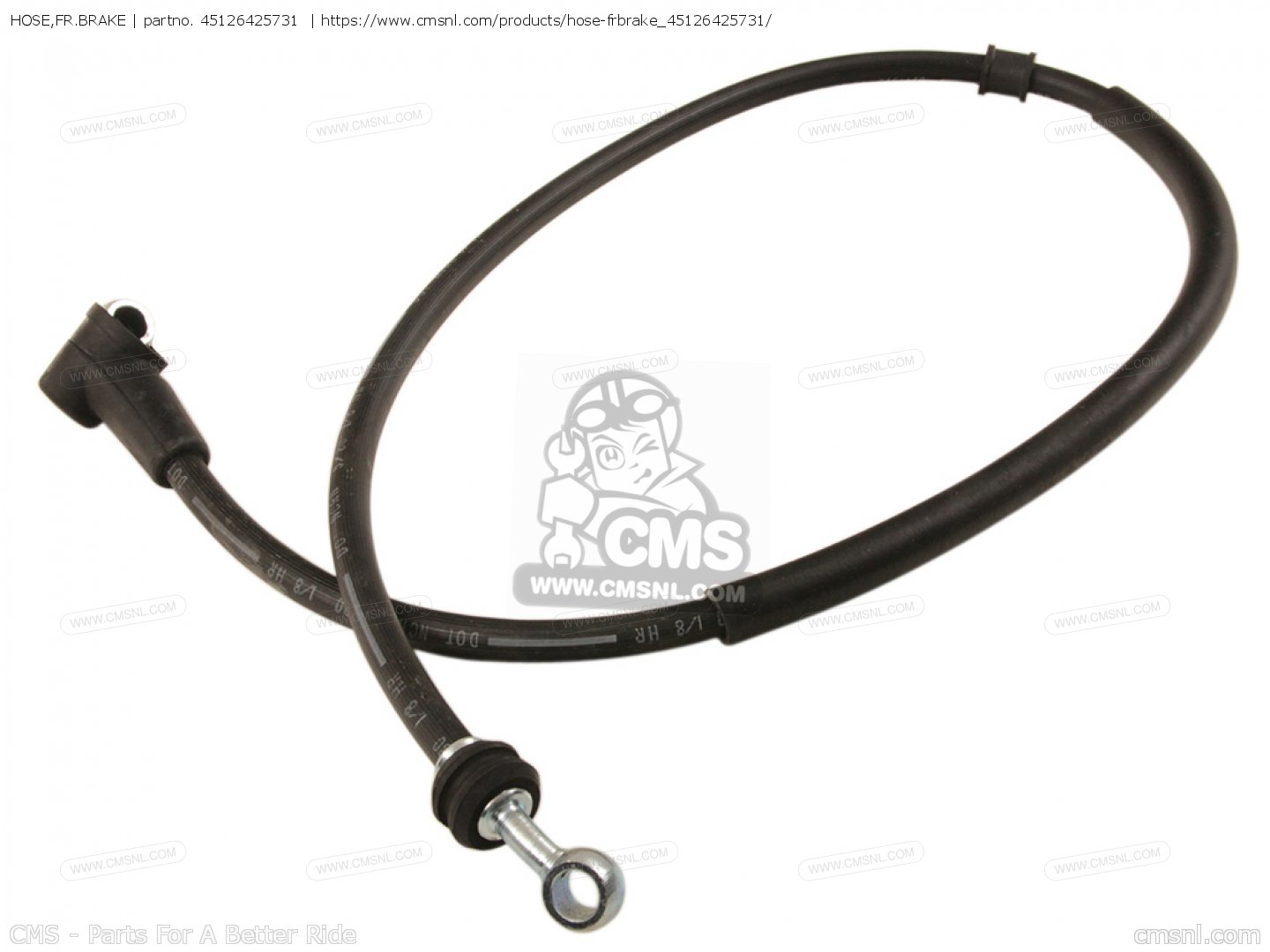 45126425731: HOSE,FR.BRAKE Honda - buy the 45126-425-731 at CMSNL