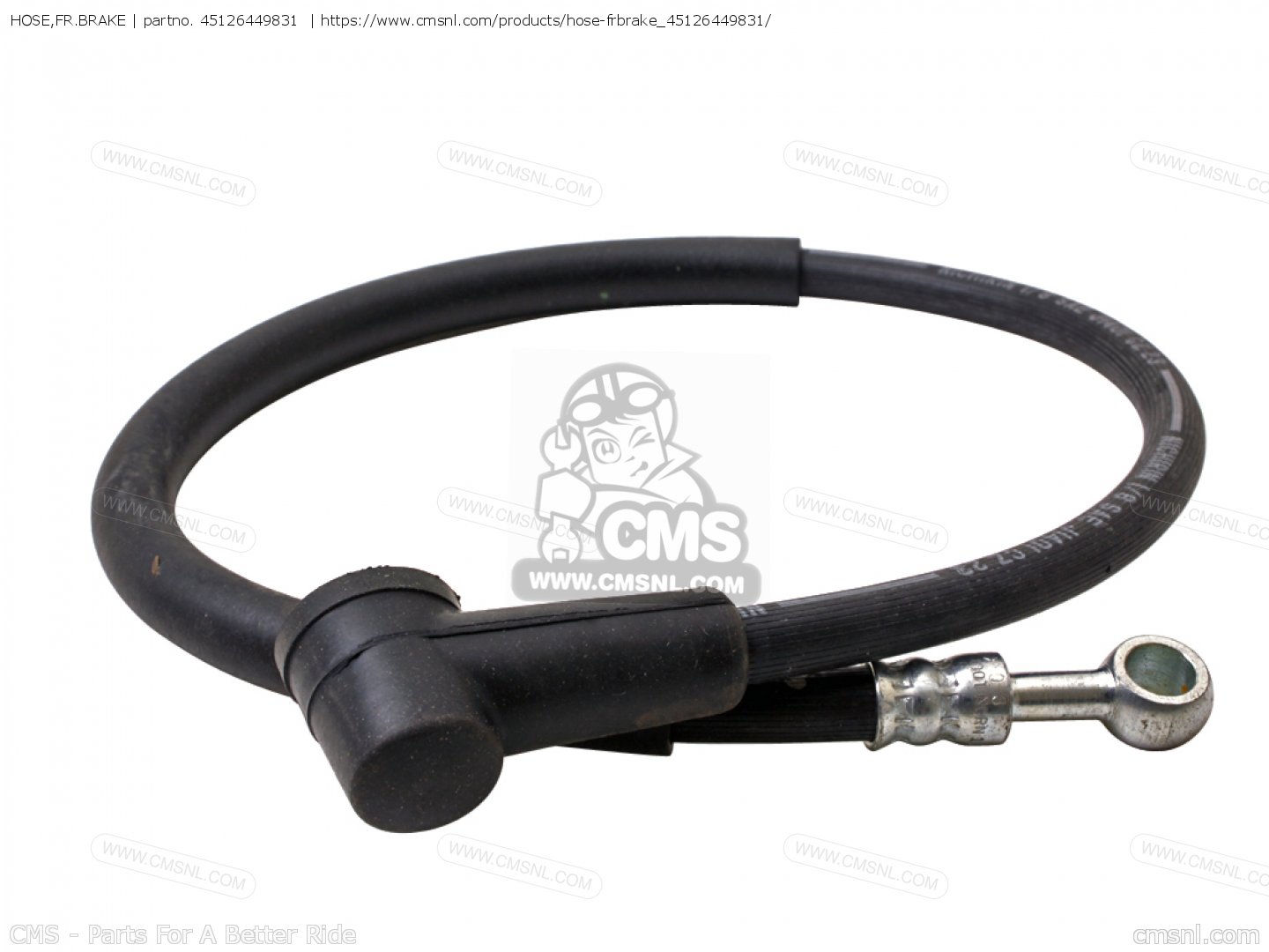 45126449831: Hose,fr.brake Honda - buy the 45126-449-831 at CMSNL
