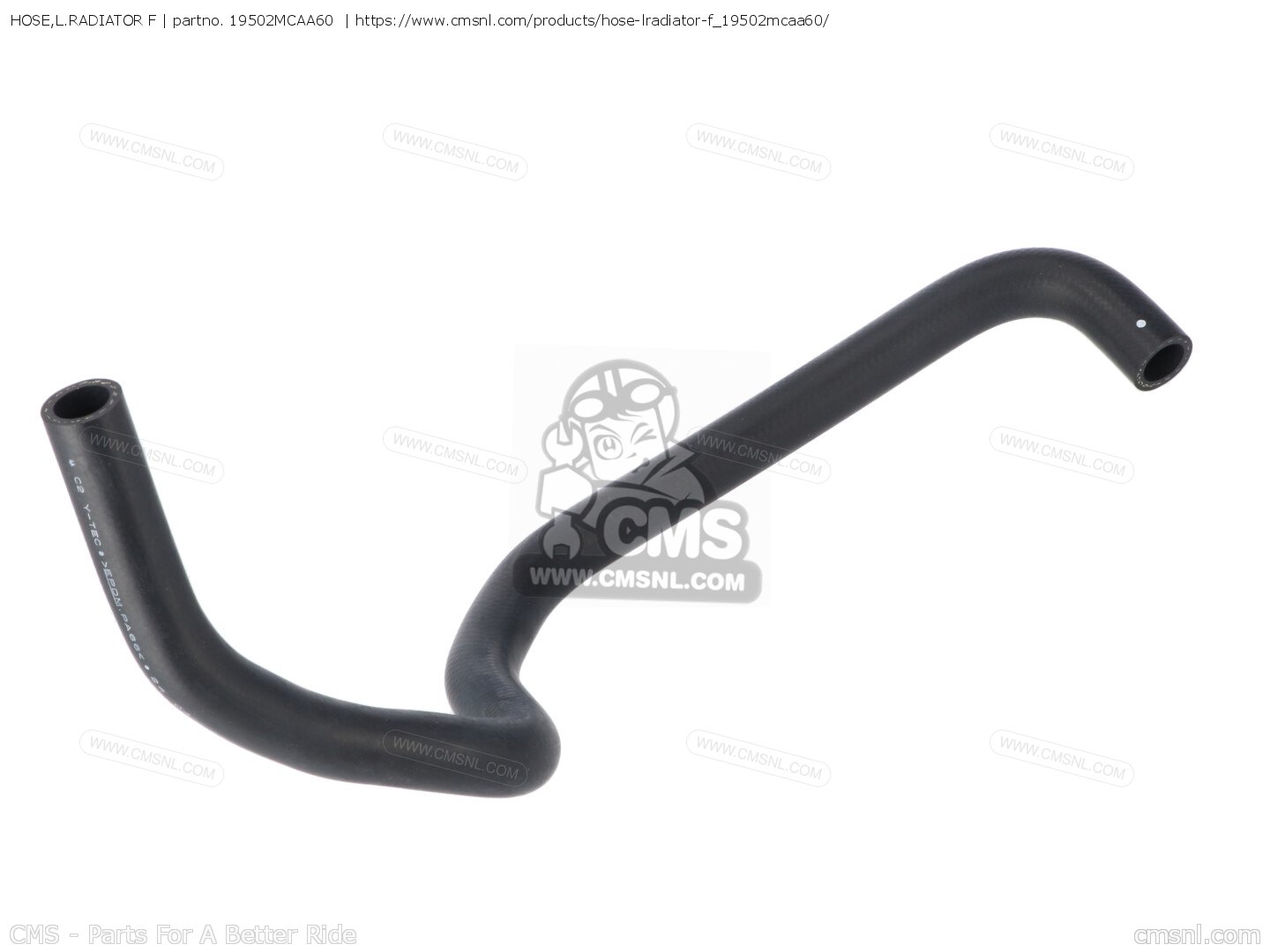 19502MCAA60: HOSE,L.RADIATOR F Honda - buy the 19502-MCA-A60 at CMSNL
