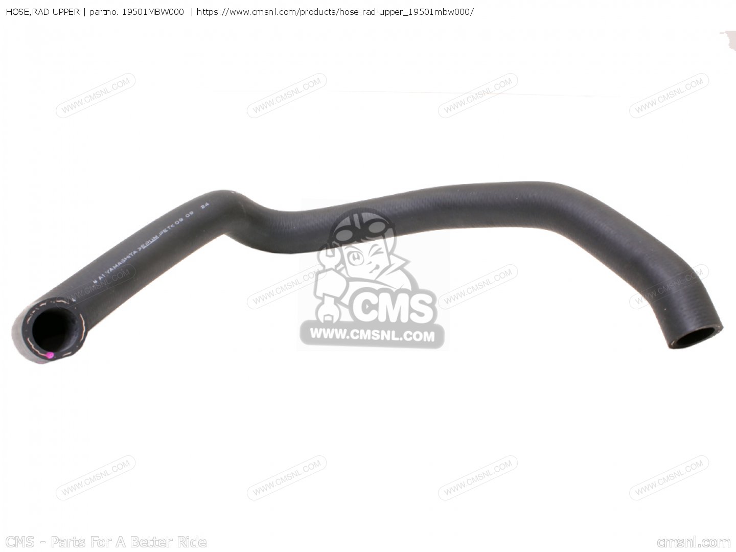 19501MBW000: HOSE,RAD UPPER Honda - buy the 19501-MBW-000 at CMSNL