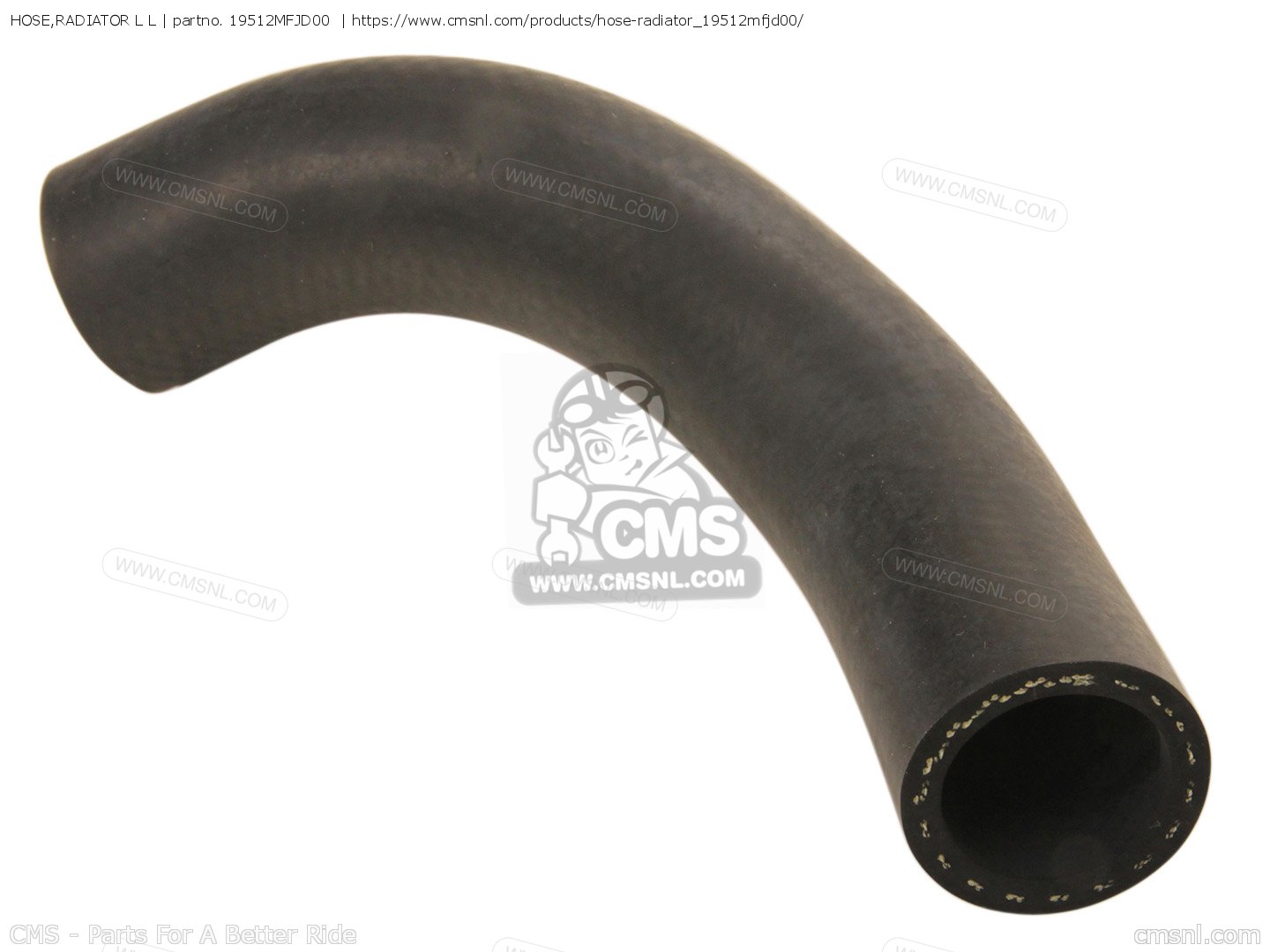 19512MFJD00: HOSE,RADIATOR L L Honda - buy the 19512-MFJ-D00 at CMSNL