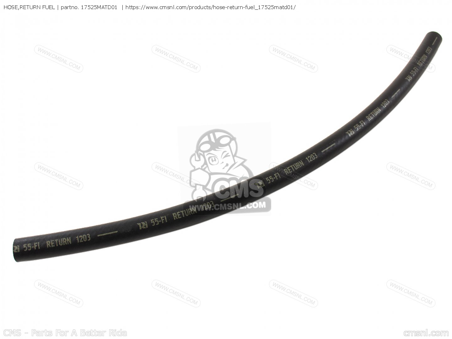 17525MATD01: HOSE,RETURN FUEL Honda - buy the 17525-MAT-D01 at CMSNL