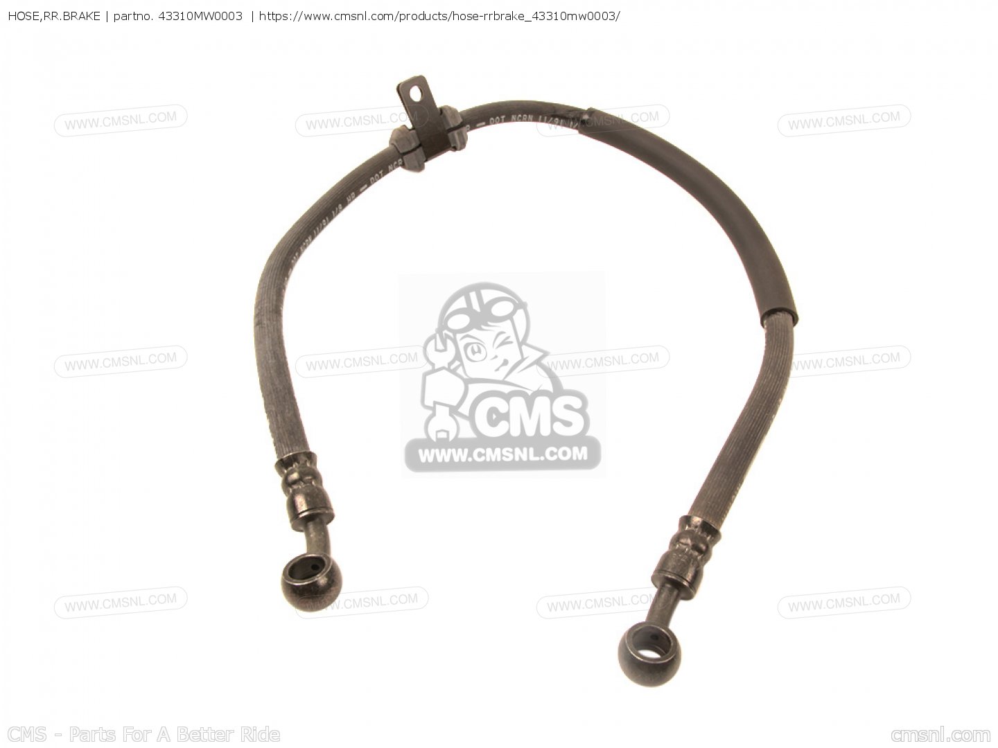43310MW0003: HOSE,RR.BRAKE Honda - buy the 43310-MW0-003 at CMSNL