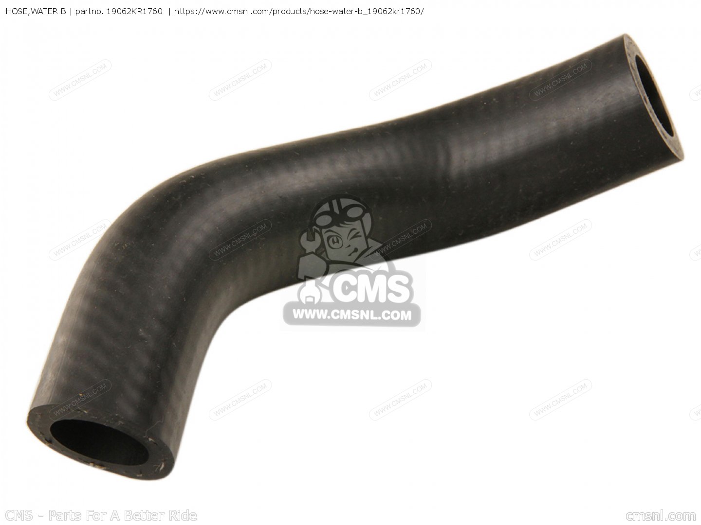 19062KR1760: HOSE,WATER B Honda - buy the 19062-KR1-760 at CMSNL