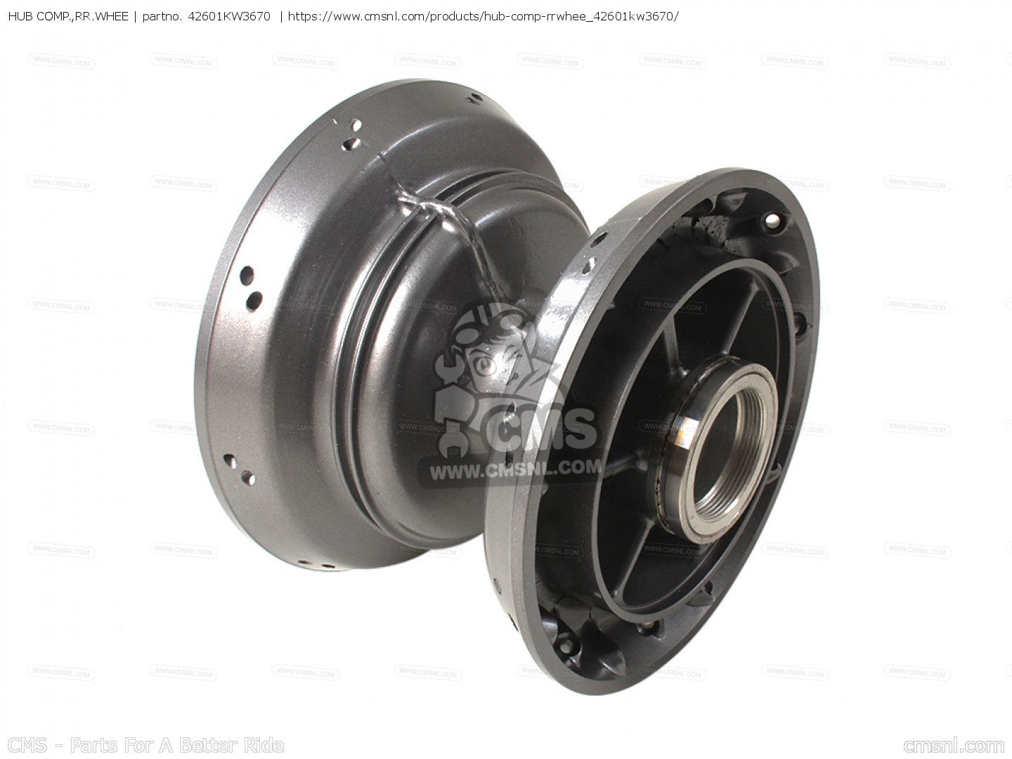 42601KW3670: Hub Comp.,rr.whee Honda - buy the 42601-KW3-670 at CMSNL