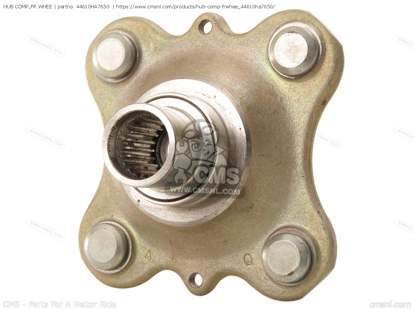 44610HA7650: HUB COMP.,FR.WHEE Honda - buy the 44610-HA7-650 at CMSNL