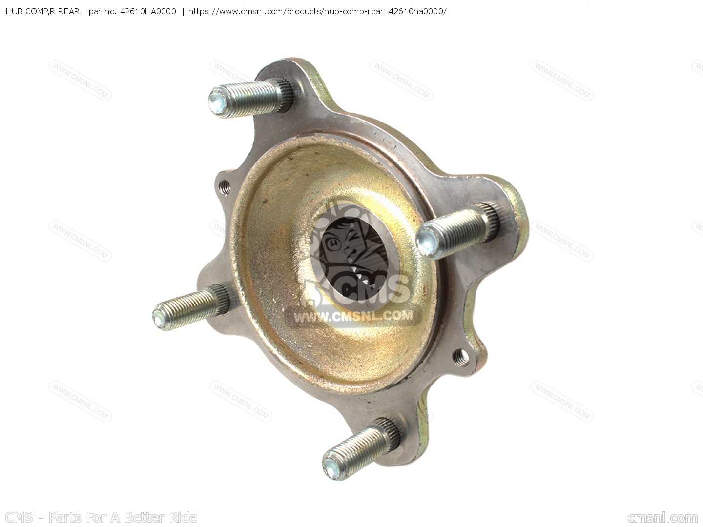 HUB COMP,R REAR for Honda - order at CMSNL