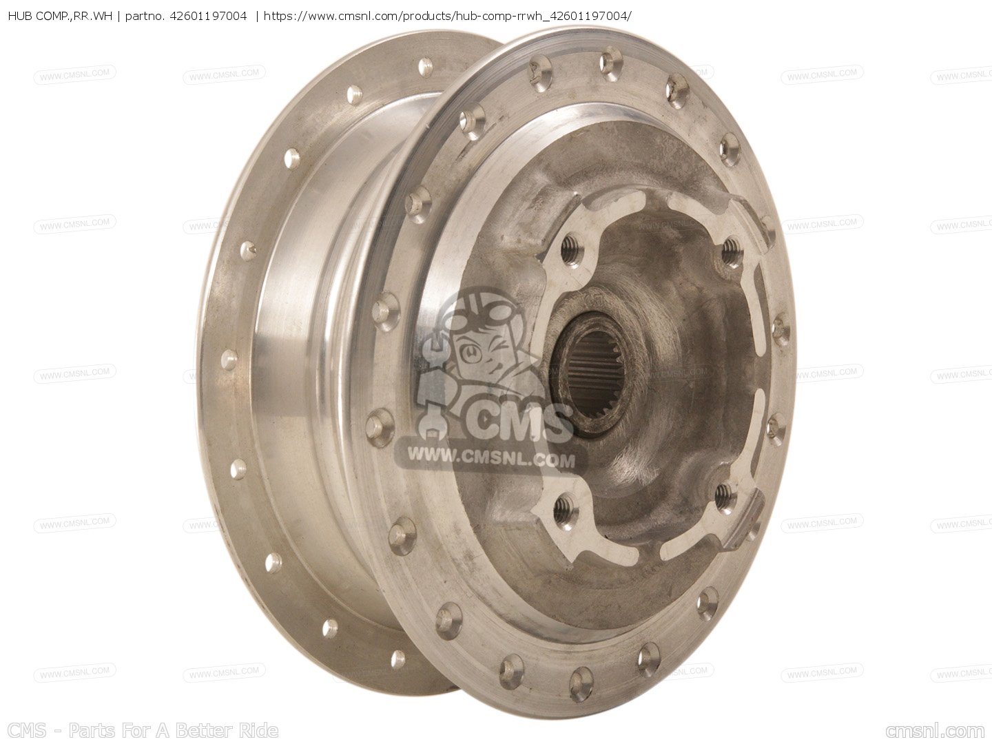 42601197004: HUB COMP.,RR.WH Honda - buy the 42601-197-004 at CMSNL
