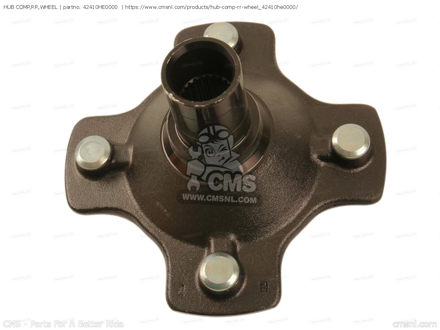 42410HE0000: Hub Comp,rr,wheel Honda - buy the 42410-HE0-000 at CMSNL