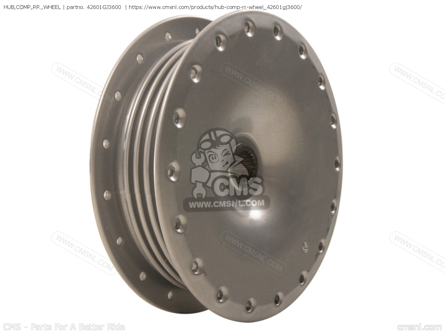 42601GJ3600: HUB,COMP.,RR.,WHEEL Honda - buy the 42601-GJ3-600 at CMSNL
