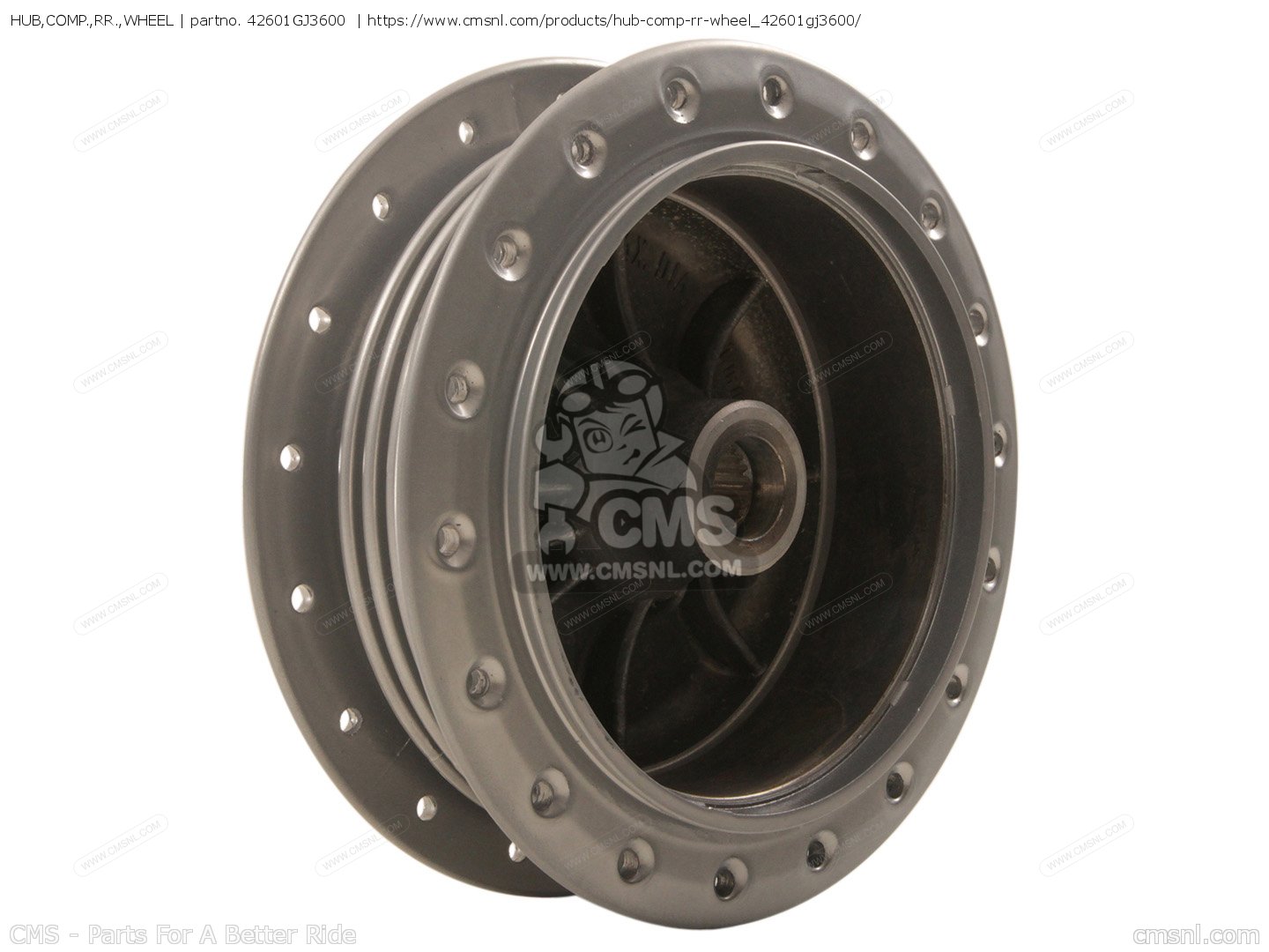 42601GJ3600: HUB,COMP.,RR.,WHEEL Honda - buy the 42601-GJ3-600 at CMSNL