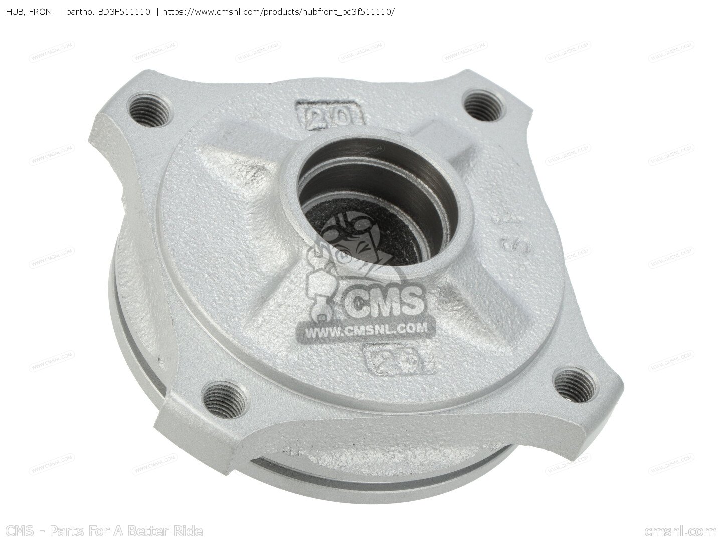 BD3F511110: Hub, Front Yamaha - buy the BD3-F5111-10-00 at CMSNL