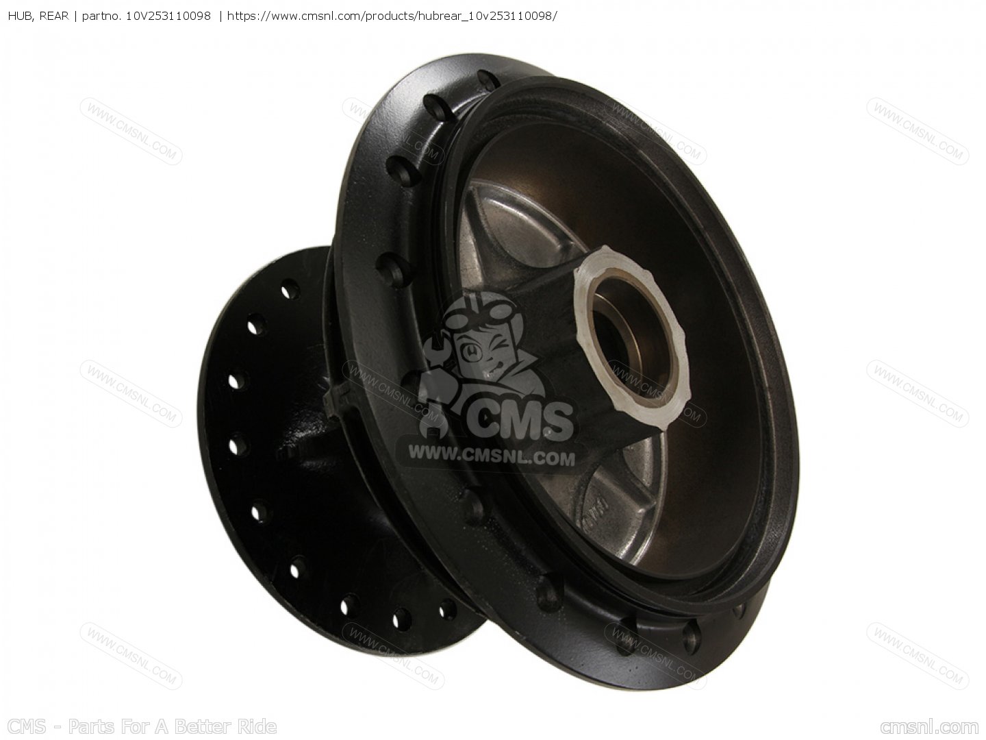 10V253110098: Hub, Rear Yamaha - buy the 10V-25311-00-98 at CMSNL