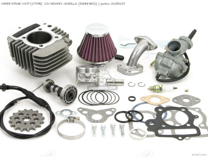 01053107: Hyper-stage V-kit (c-type) 12v Monkey .gorilla (52mm/88cc ...